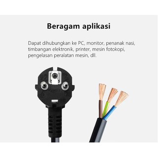 Jual Kabel power PC komputer MONITOR ke Listrik 1.5M M Kuat | Shopee ...