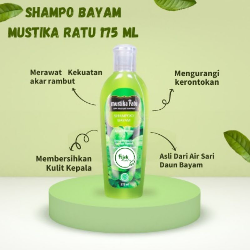 Jual Mustika Ratu Shampo Bayam / Shampo Daun waru 175ml original ...
