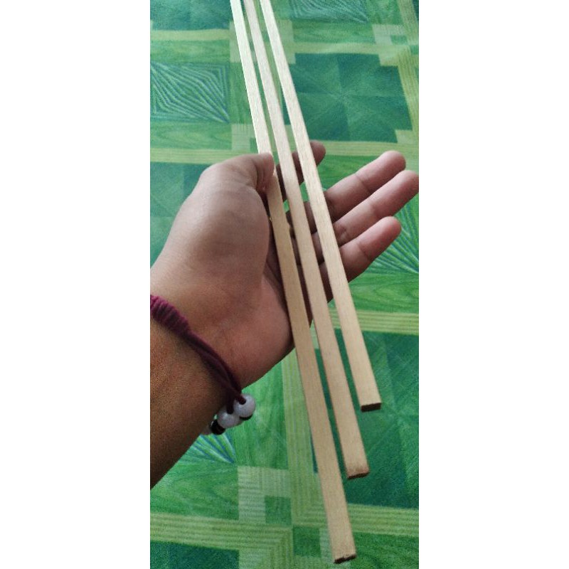 Jual Stik kayu kotak 1cm panjang 50cm dan 60cm | Shopee Indonesia