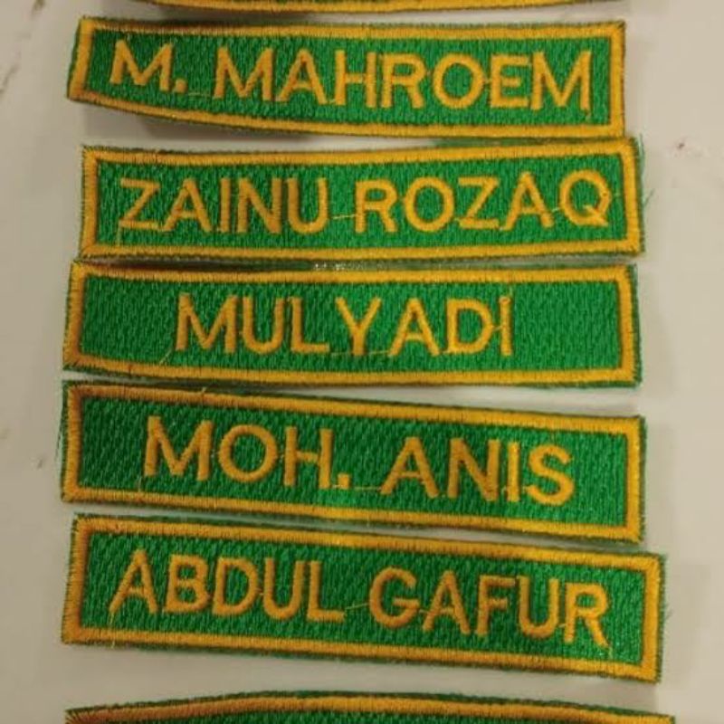 Jual Bed Nama Untuk Jas Ansor dan Jaz NU Bedge Nama Indonesia|Shopee ...