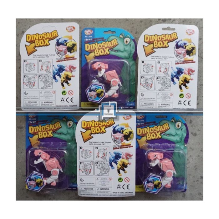 Jual BEAST BOX Trex - PINK Dinosaurus Box - Robot Kotak Kubus ...
