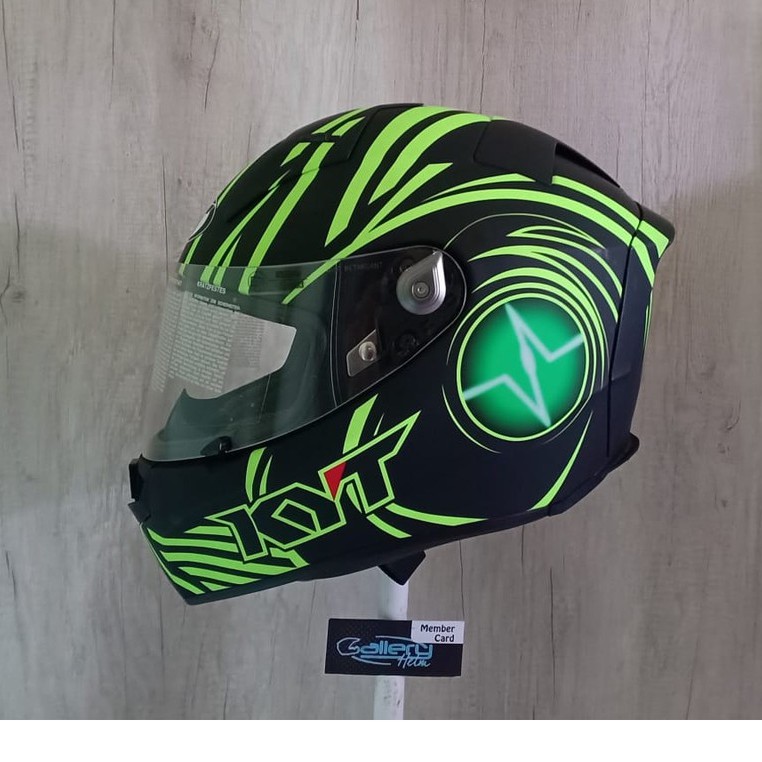 Jual KYT Thunderflash Spark Yellow / helm full face / helm berkelas ...