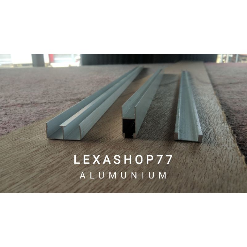 Jual REL KACA SHOWCASE ETALASE ALUMUNIUM per meter | Shopee Indonesia