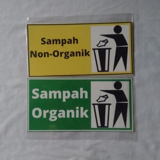 Jual Paket stiker tempat sampah|Sticker sign recycle bin | tanda tempah ...