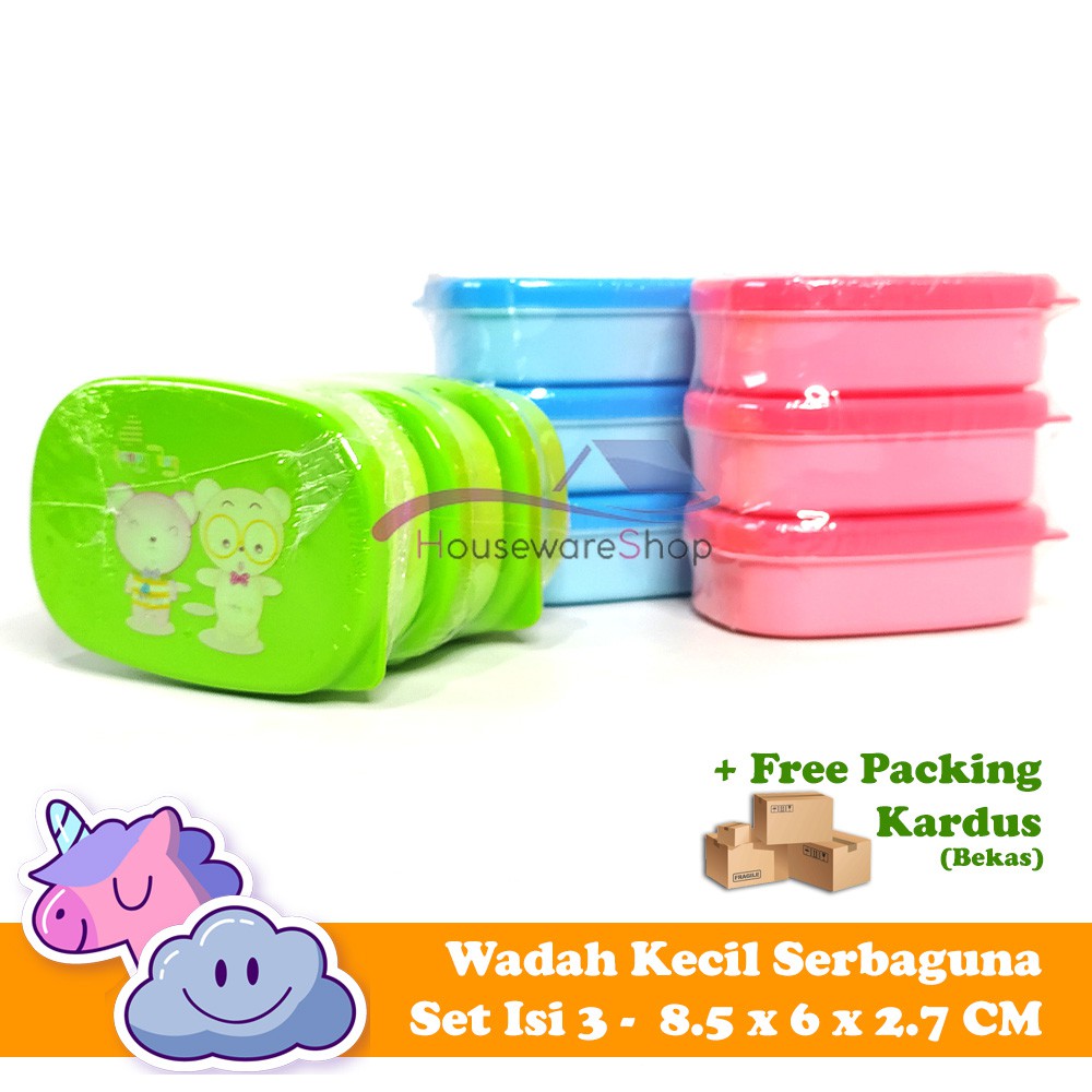 Jual Set 3 Pcs x Sealware Mini / Tempat Makan / Wadah Kecil Serbaguna ...