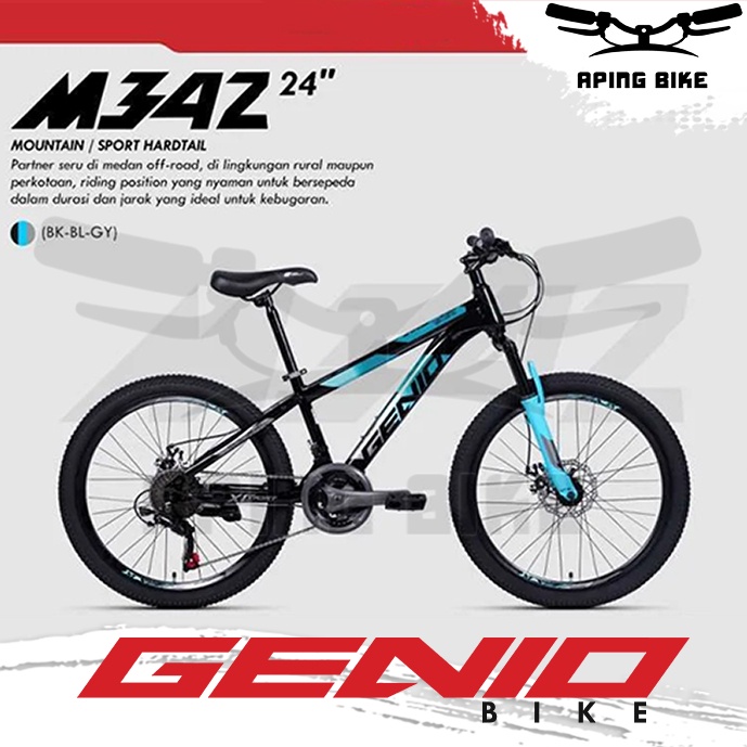 Jual Sepeda Genio M342 24 Sepeda Gunung Genio MTB (60% Rakit) | Shopee ...