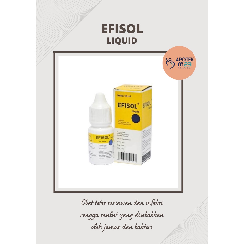 Jual EFISOL LIQUID 10 Ml - Obat Sariawan | Shopee Indonesia