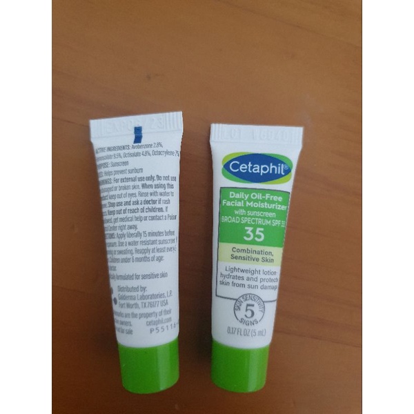Jual Cetaphil Daily Facial Moisturizer SPF 35/5ml | Shopee Indonesia