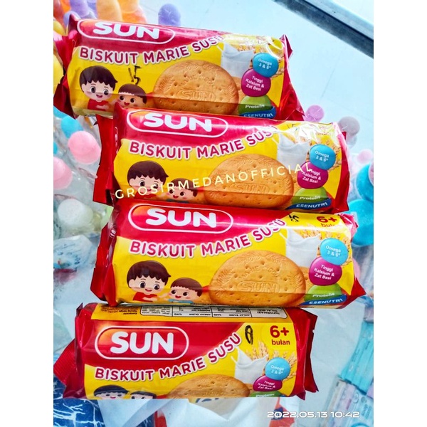 Jual SUN BISKUIT MARIE SUSU - CAMILAN BAYI SEHAT ENAK BERGIZI | Shopee ...