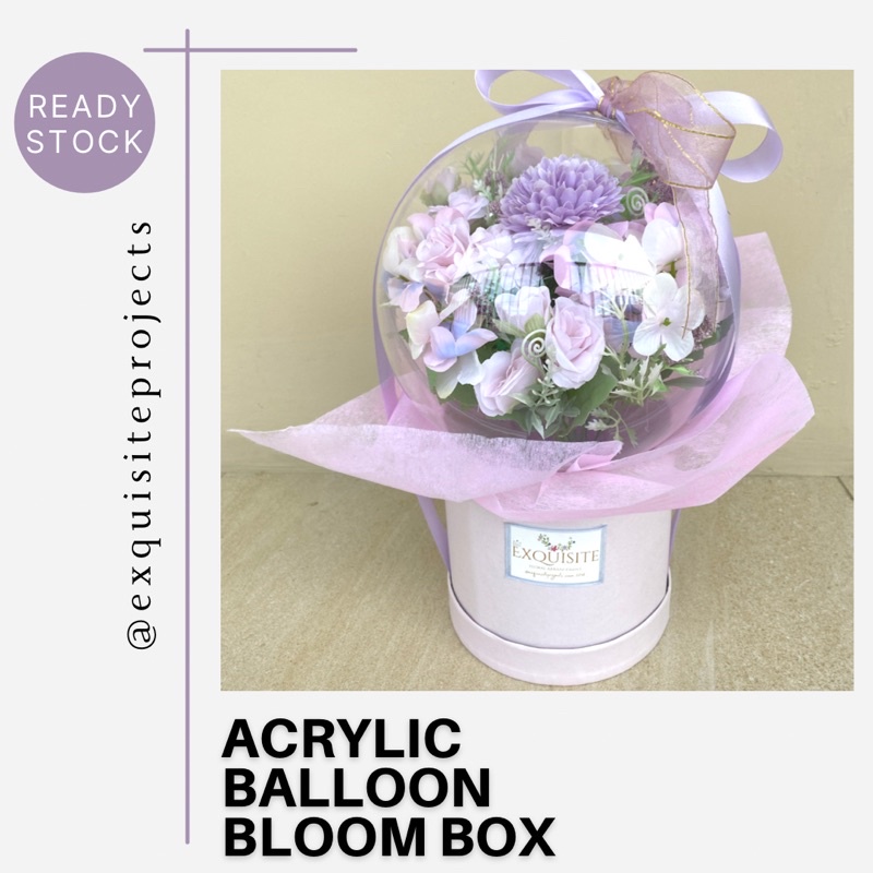 Jual Buket Balon Acrylic Balloon Bloom Box Balon Akrilik | Shopee Indonesia