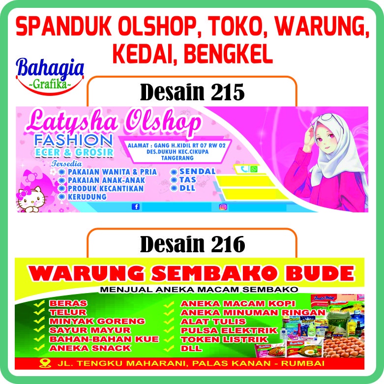 Jual Spanduk Olshop Toko Kedai Warung Usaha Banner Online Shop ...