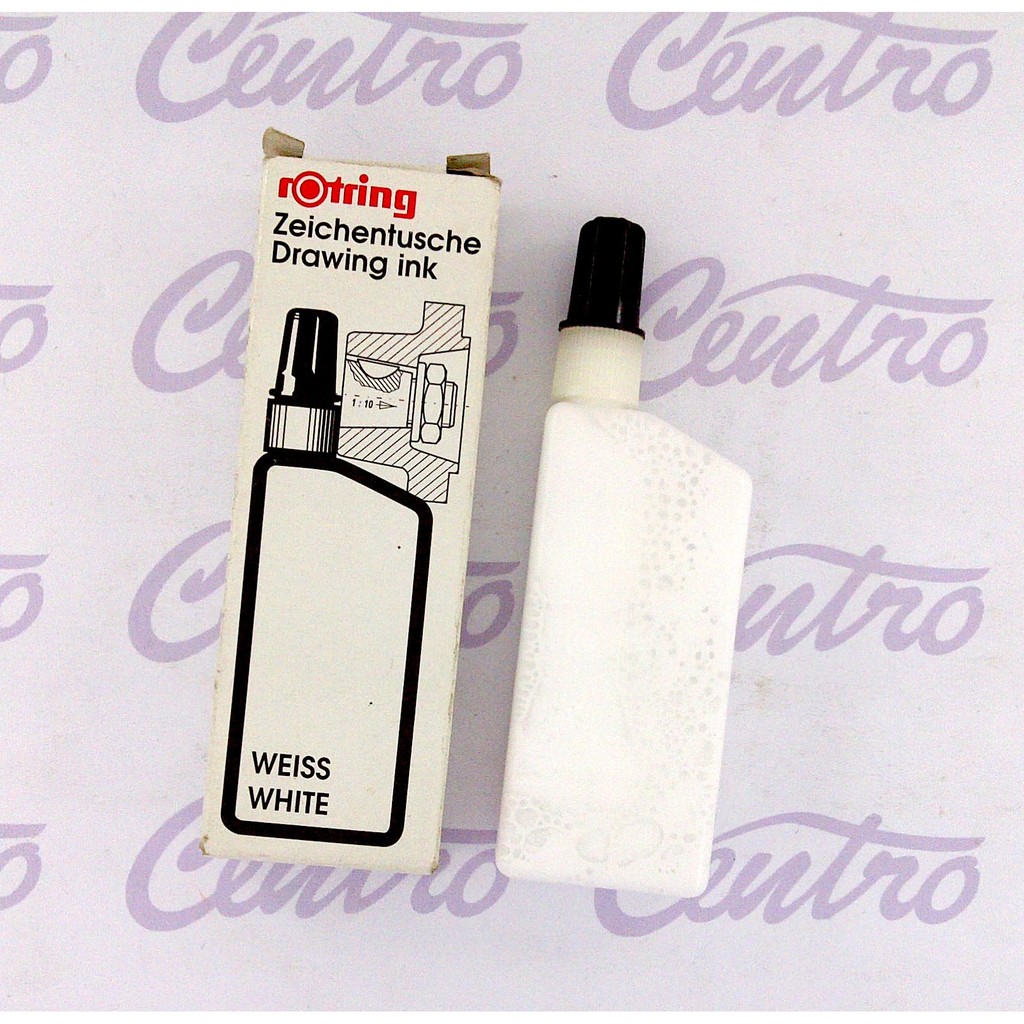 Rotring Rapido Drawing Ink White/Tinta Rapido Warna Putih | Shopee ...