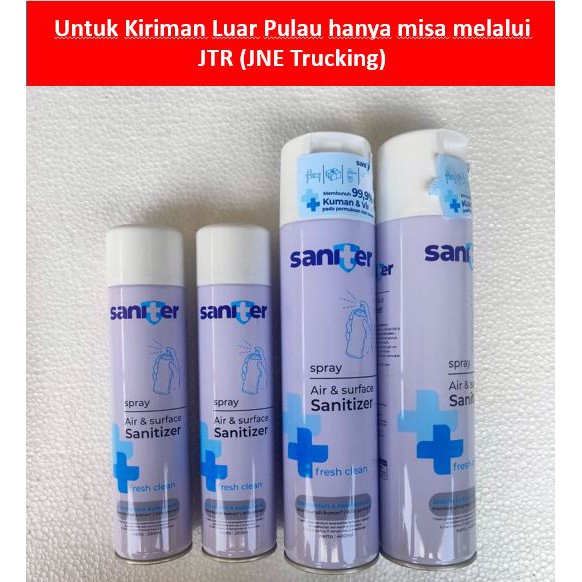 Jual Saniter Air Spray Sanitizer 200/400ml Indonesia|Shopee Indonesia