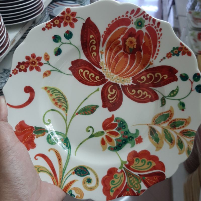 Jual Art flower salad plate/piring makan/piring lucu/hiasan dinding ...