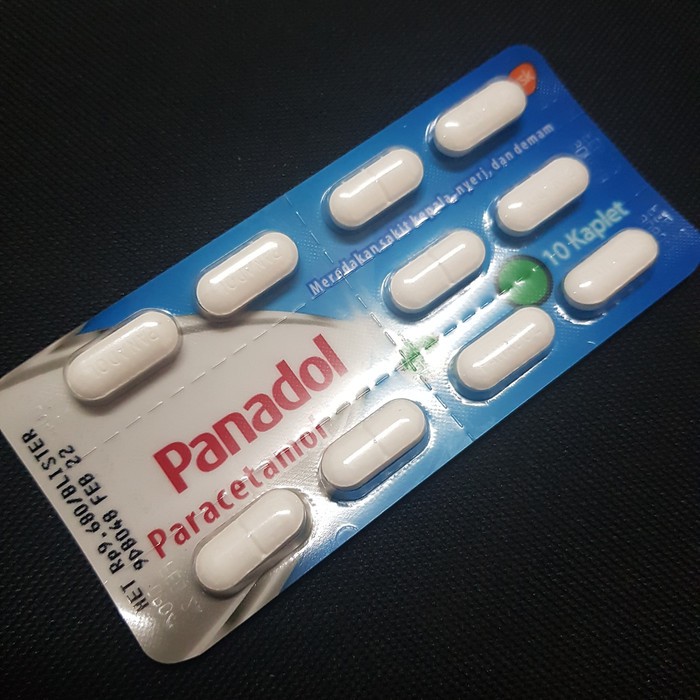 Jual panadol biru paracetamol per strip 10 kaplet obat pusing sakit ...