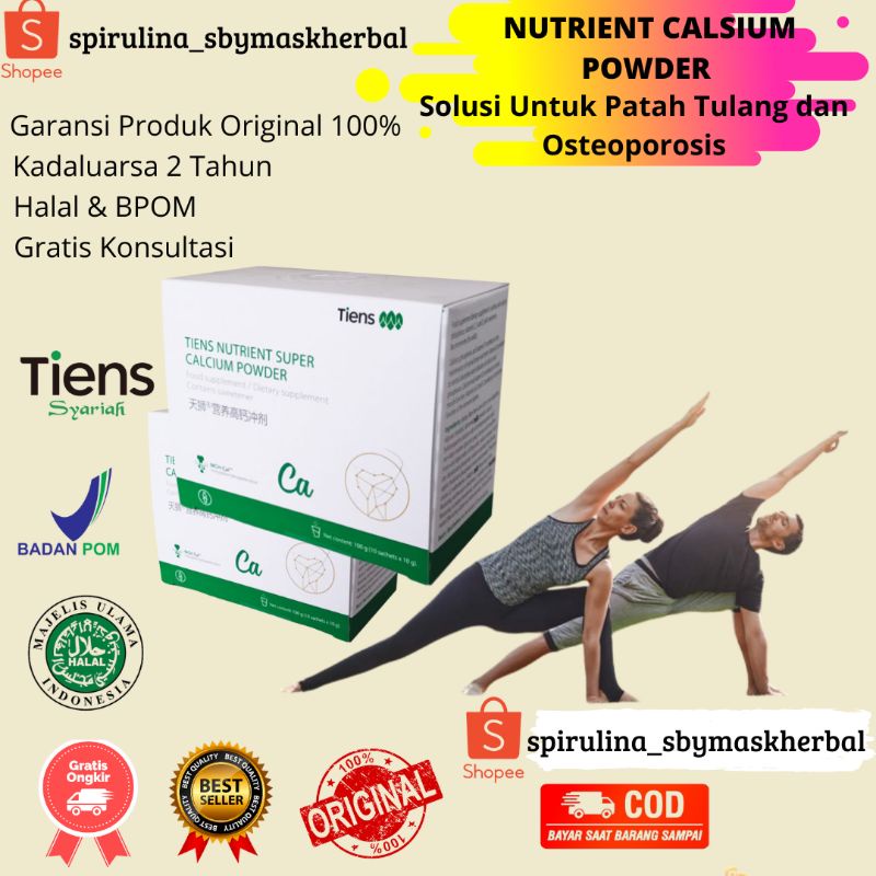 Jual Nutrient Calsium Powder TIENS SUSU KALSIUM PATAH TULANG DEWASA dan ...