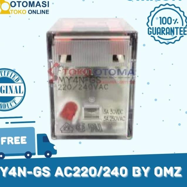 Jual Relay Omron MY4N-GS AC220/240 BY OMZ | Shopee Indonesia