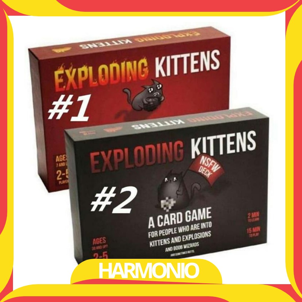 Jual Exploding kittens Kitten Mainan Kartu Board Game Boardgame NSFW ...