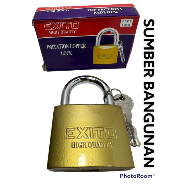 Jual GEMBOK KUNING 60MM / GEMBOK PINTU / GEMBOK PAGAR AWET / GEMBOK ...