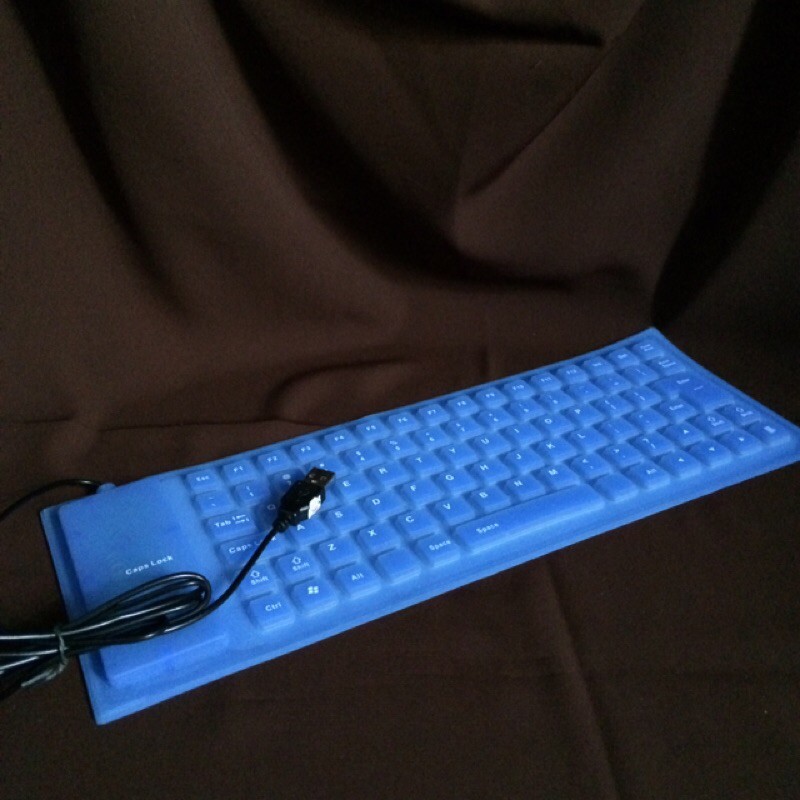 Jual keyboard silicone 85 keys portable, flexible waterproof keyboard ...