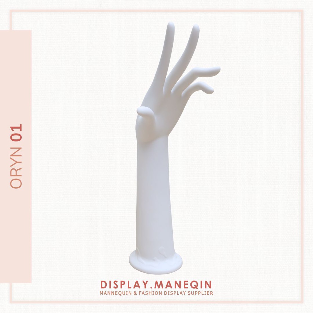 Jual Patung Manekin Tangan Putih Bahan PVC Display Aksesoris Murah Bisa ...