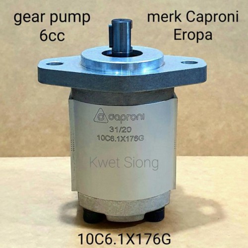Jual pompa hydraulic gear pump 6cc 10C6.1X176G hydraulic gear pump merk CAPRONI - Eropa ...