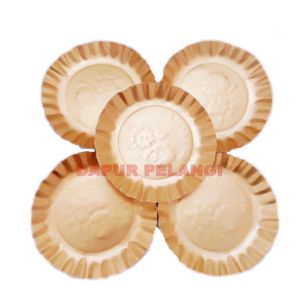 Jual Piring Mas Bulat Kertas Ekonomis / Piring Kertas Kue Tart Ulang ...