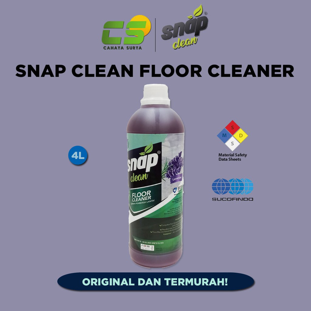 Jual SNAP CLEAN - FLOOR CLEANER (SABUN PEMBERSIH LANTAI) 1 LITER/BOTOL ...