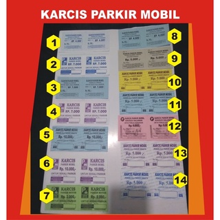 Jual KARCIS PARKIR MOTOR MOBIL UNIVERSAL KERTAS WARNA | Shopee Indonesia