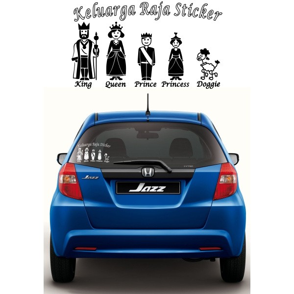 Jual Stiker Mobil - Sticker Happy Family Edisi Keluarga Raja Indonesia ...