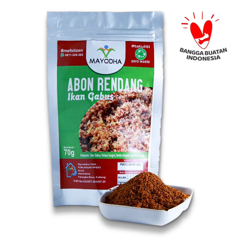 Jual Abon Rendang Ikan Gabus merek MAYODHA [70 g] | Shopee Indonesia