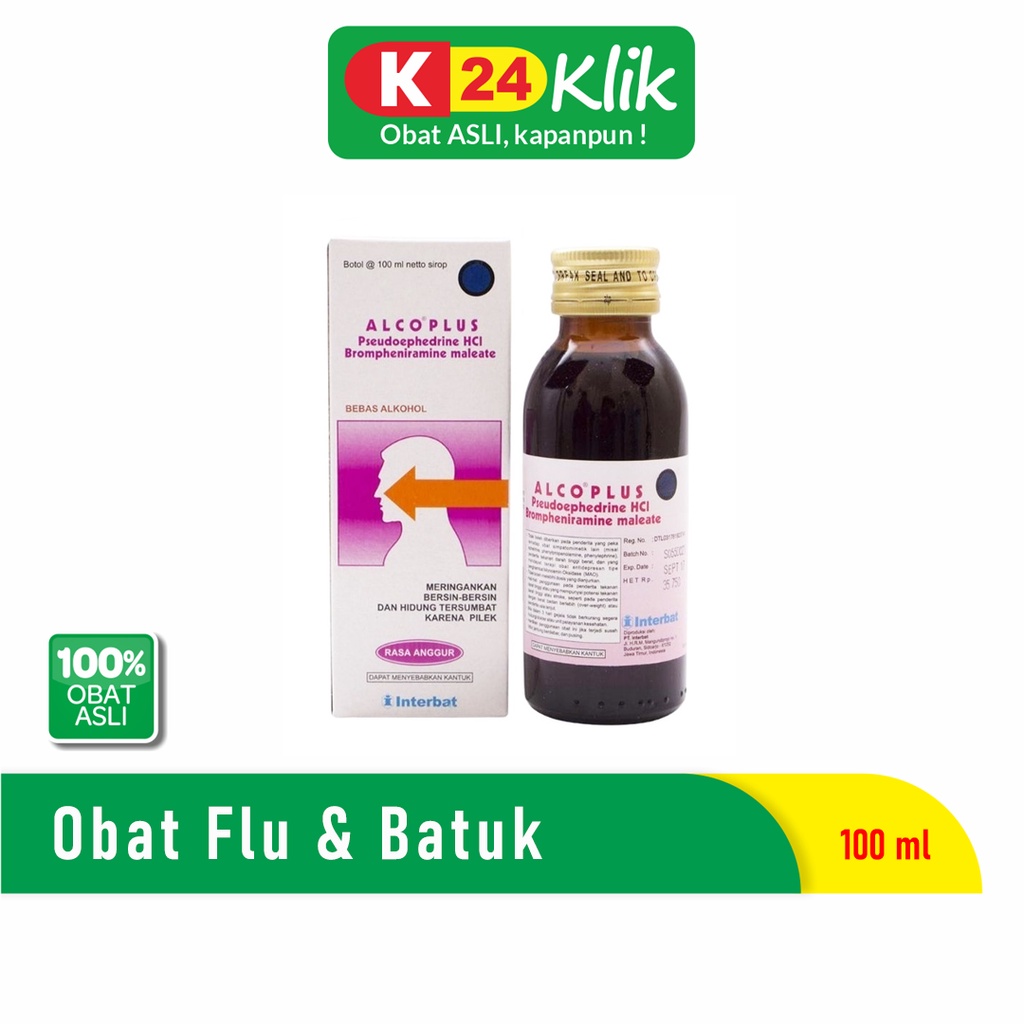 Jual ALCO Plus Sirup 100Ml / Obat Batuk Pilek (1 Pcs) | Shopee Indonesia