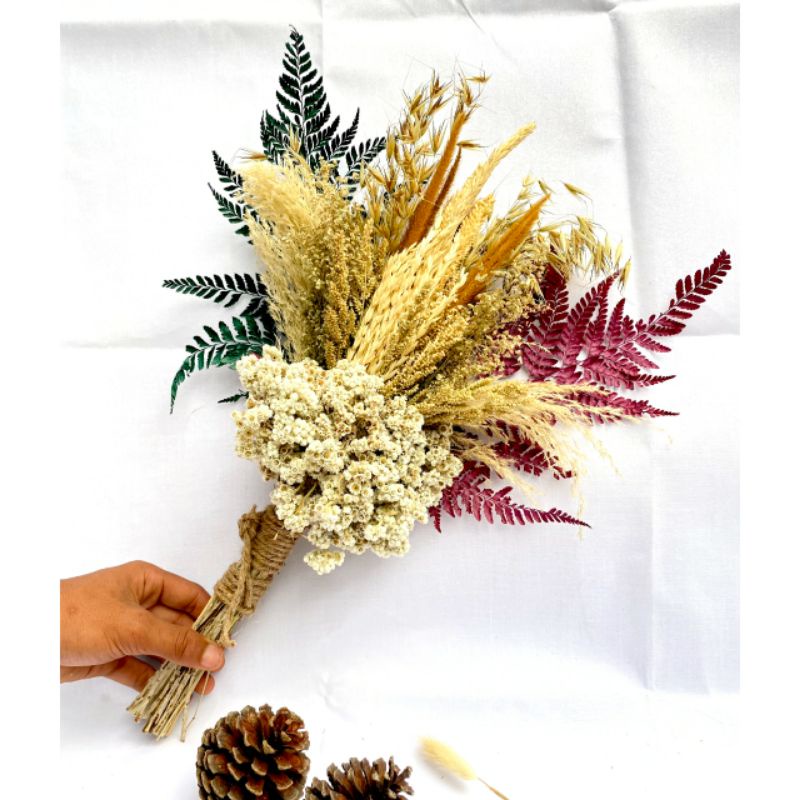 Jual Hemat Bucket bunga kering Tampa wrapping paper | Shopee Indonesia