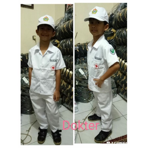 Jual dokter kecil/Kopassus Anak/baju carnaval//baju profesi anak//baju ...