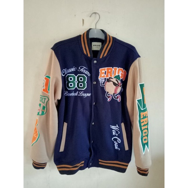 Jual Varsity Jacket Erigo | Shopee Indonesia