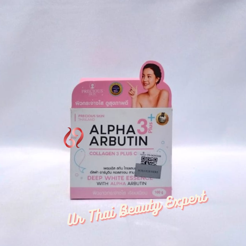 Jual Alpha 3+ Plus arbutin Collagen body CREAM | Shopee Indonesia