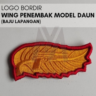 Jual Logo Bordir Penembak model daun | PDL Kejaksaan RI | Shopee Indonesia