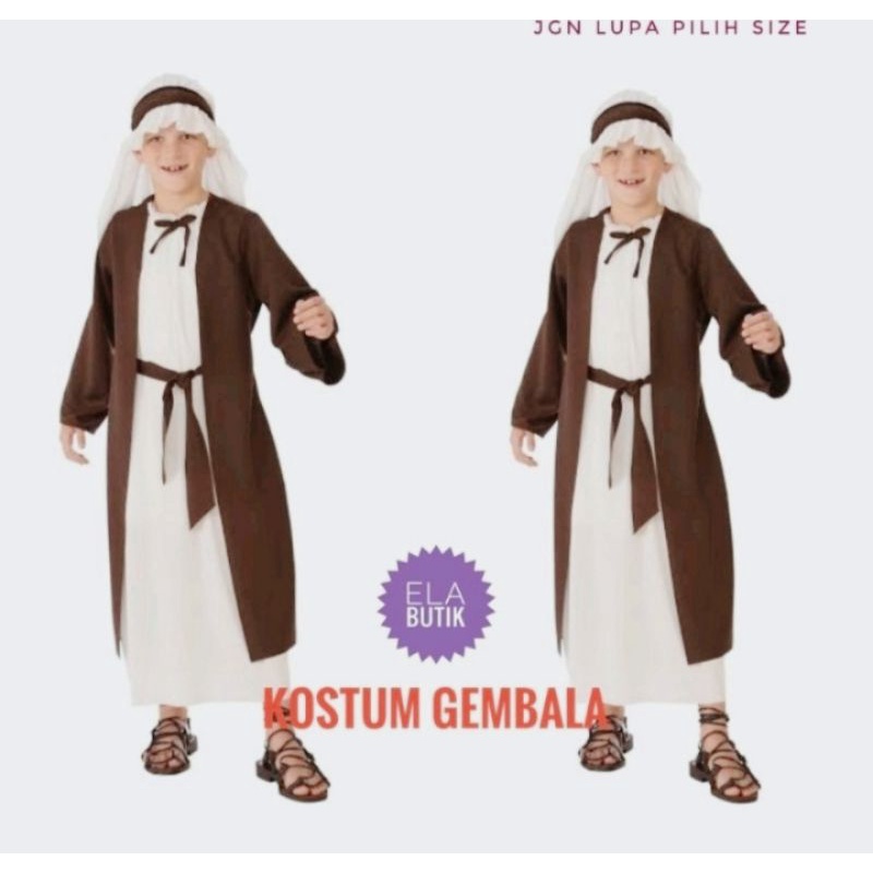 Jual Kostum gembala-kostum natal-yesus-halloween-biblical | Shopee ...