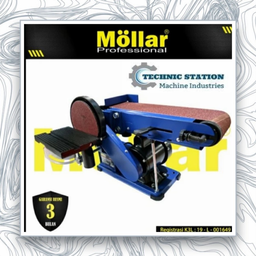 Jual MOLLAR Mesin Amplas Duduk Belt Sander Disc Disk Amplas Sabuk ...