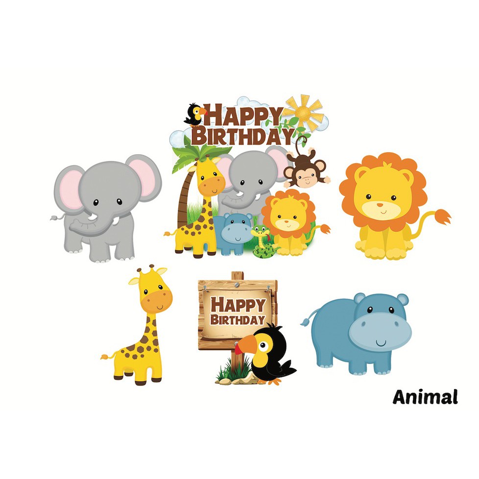 Jual Topper Kue Animal (6pcs) Indonesia|Shopee Indonesia