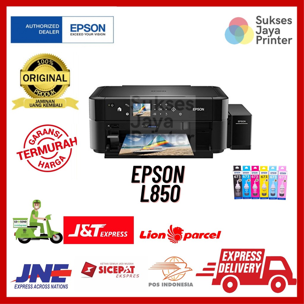 Jual PRINTER EPSON L850 ALL IN ONE (PRINT,SCAN,COPY) | Shopee Indonesia