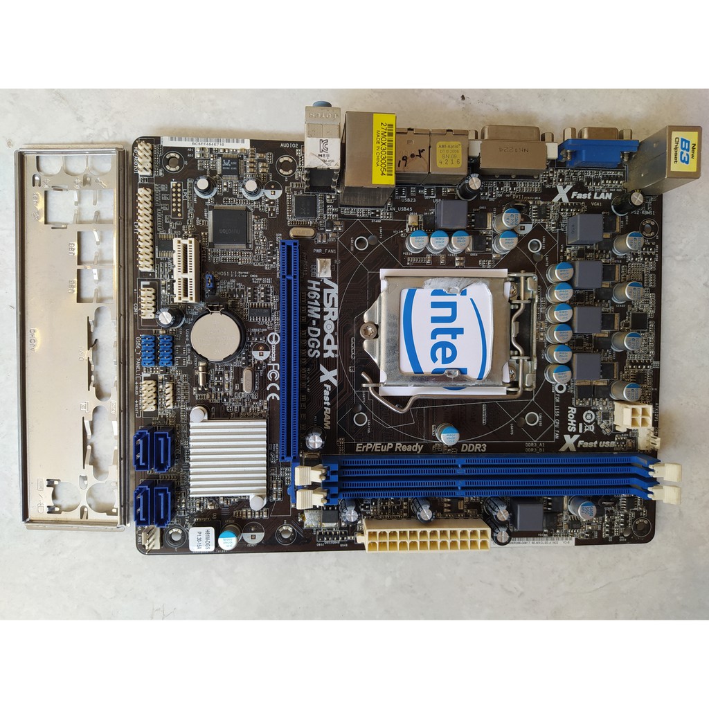 Jual MotherBoard Asrock H61 Socket 1155 Mobo Mainboard Indonesia|Shopee ...