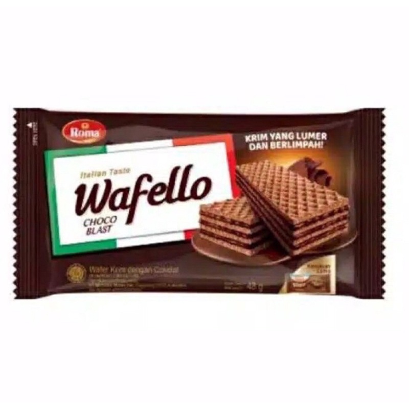 Jual Roma Wafello Wafer Renceng isi 10 x 20.5gr | Shopee Indonesia