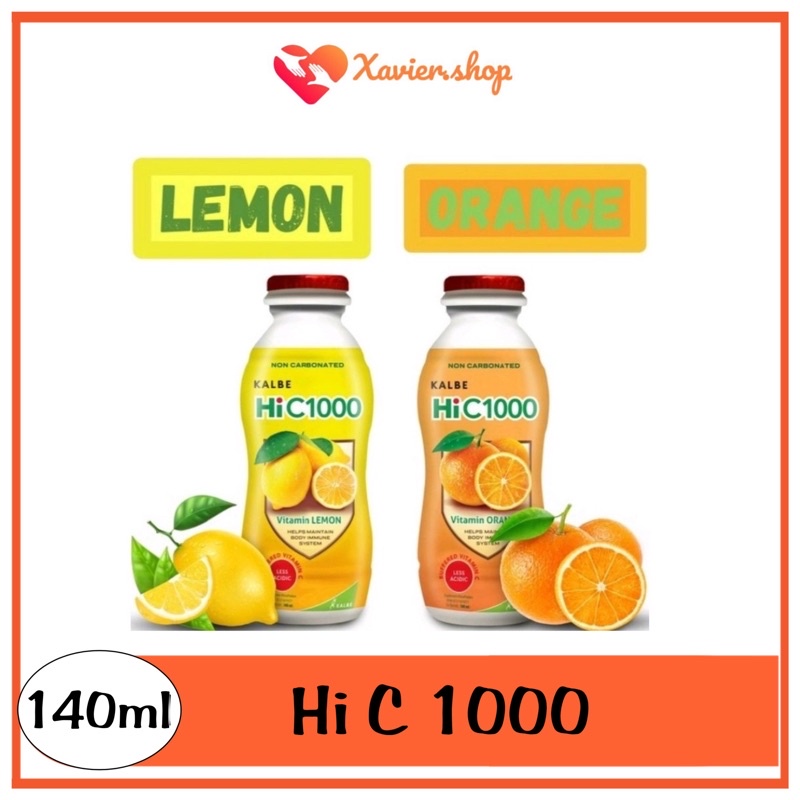 Jual HI C 1000 Kalbe minuman vitamin C rasa lemon dan jeruk 140ml ...