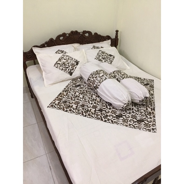 Jual Sprei Batik Kombinasi Polos ukuran 160x200 | sprei batik murah ...