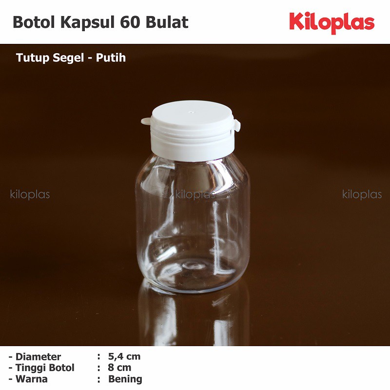 Jual Botol Kapsul 60 Bulat / Botol Tablet / Botol Pil dan Kapsul ...