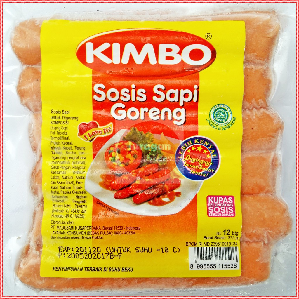 Jual KIMBO SOSIS SAPI GORENG DAGING SAPI FROZEN | Shopee Indonesia