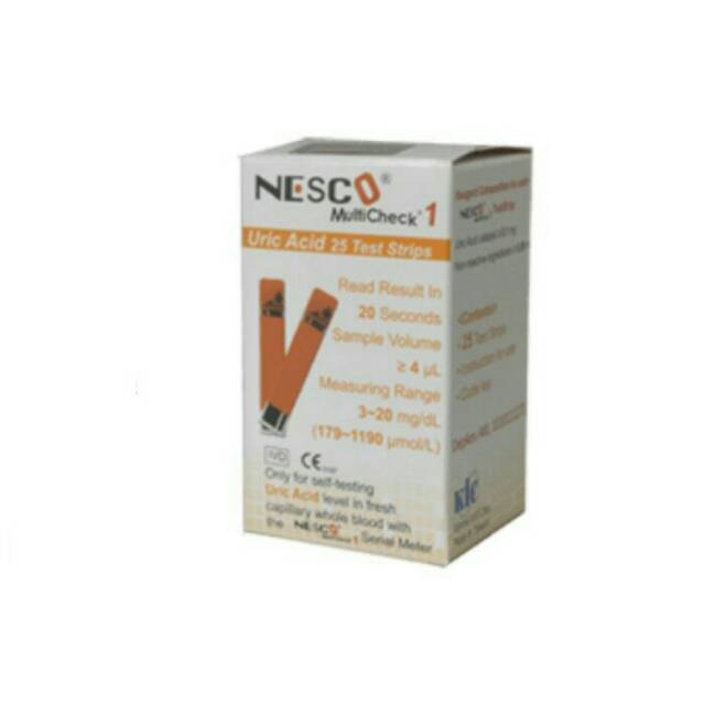 Jual STRIP ASAM URAT NESCO STRIP ISI ULANG NESCO STRIP REFILL URIC ACID | Shopee Indonesia