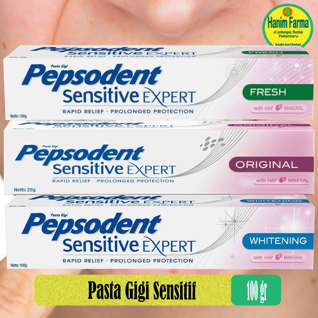 Jual Pepsodent Sensitive Expert 100 gr, Fresh, Original & Whitening ...