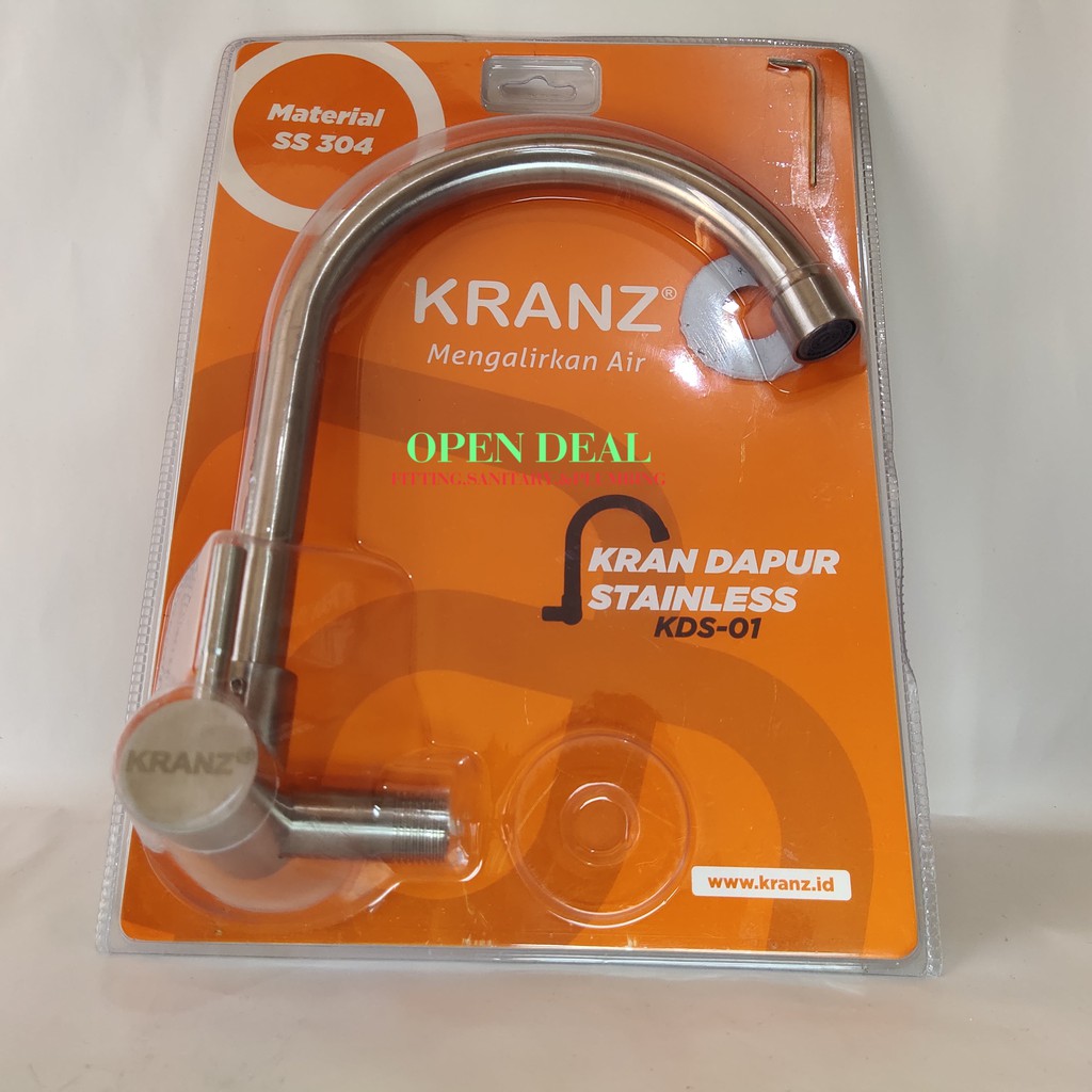 Jual Kran Dapur Steinless / KDS-01 Kranz / Keran Air / Angsa / Cuci Piring. | Shopee Indonesia